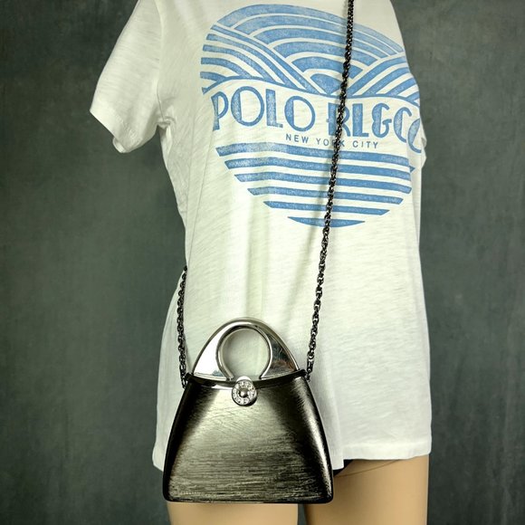Rodo | Bags | Vintage Rodo Womens Metal Clutchshoulder Bag Silver ...